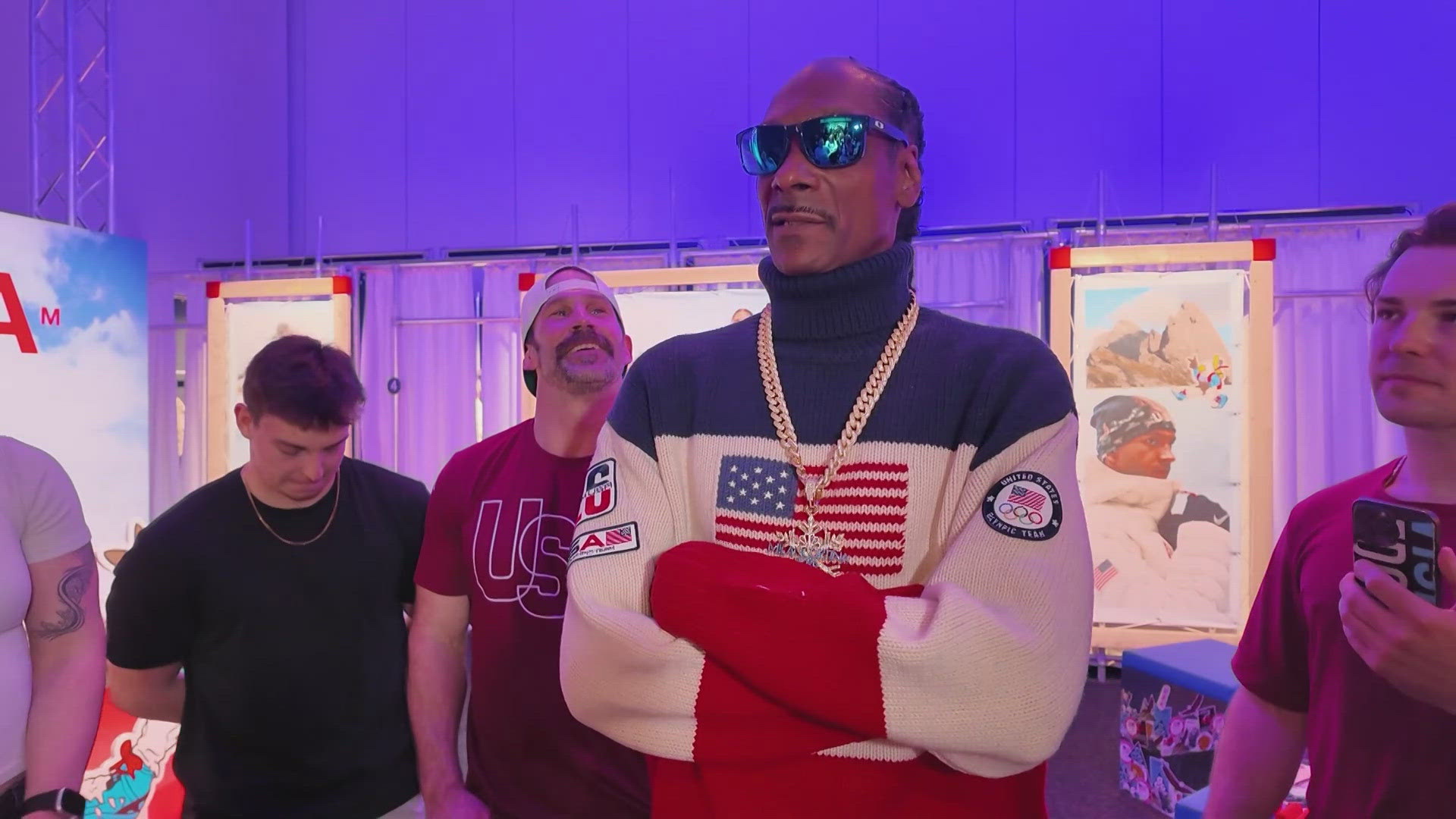 Snoop Dogg surprises Olympians in Milan | king5.com