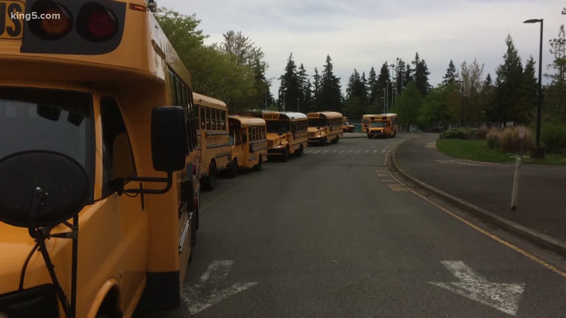 School bus drivers across Washington laid off as districts adopt remote learning in pandemic ...
