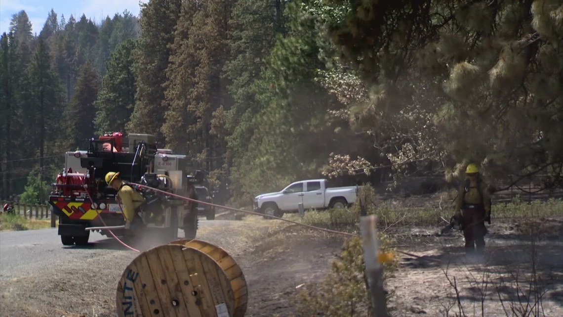 Red Bridge Road Fire still burning near Cle Elum | king5.com