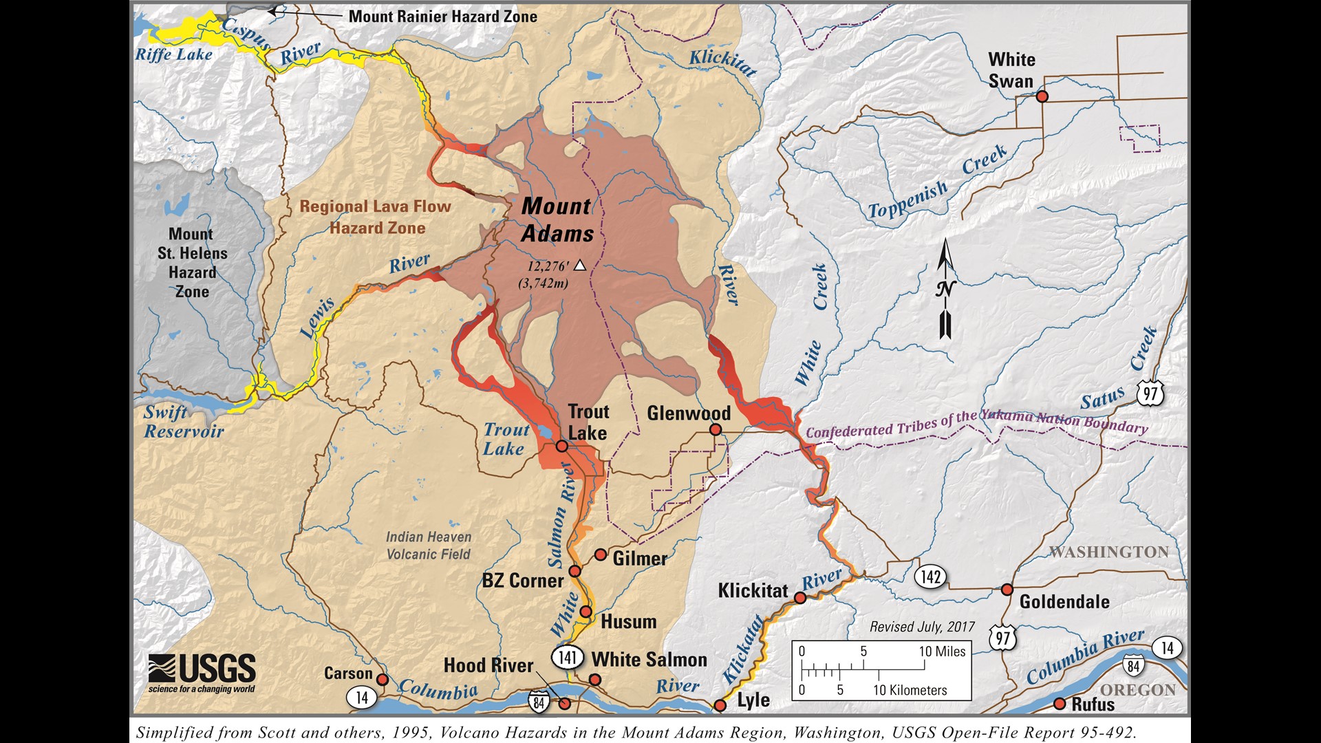 Hazard maps of Washington's highest threat volcanoes | king5.com
