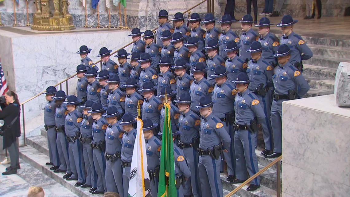 'Most diverse' class graduates Washington State Patrol Academy | king5.com