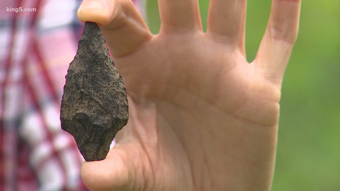 Shoreline woman finds ancient 'arrowhead' in her backyard | king5.com