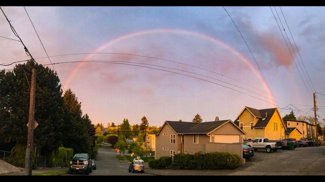 VIDEO: Beautiful rainbow above Seattle skyline | king5.com