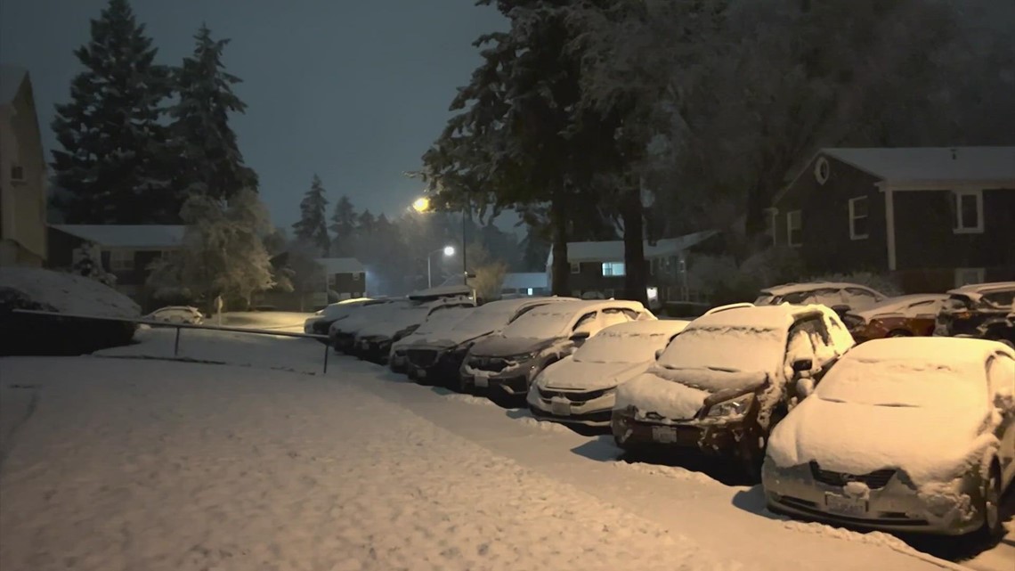 Western Washington sees slushy, snowy conditions amid Winter Weather ...