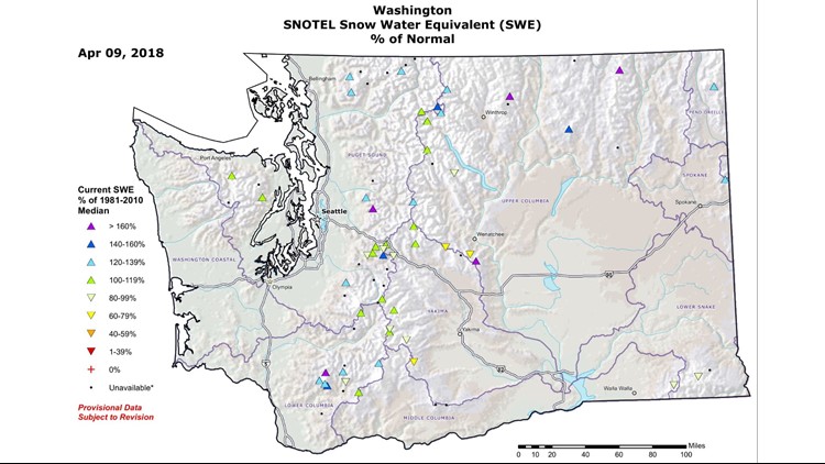Washington snowpack above average heading into April | king5.com