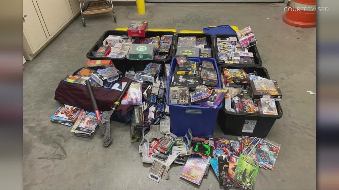 Large cache of stolen vintage comics, collectible action figures ...