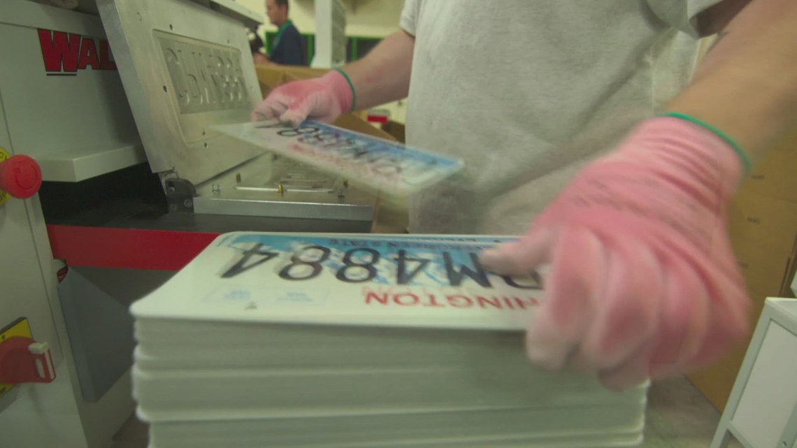 Backlog to change the way Washington state makes license plates | king5.com