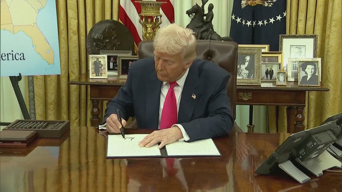 Trump signs order to cut staff at seven more government agencies ...