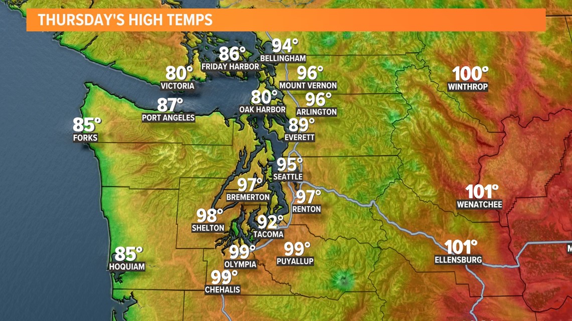 Heat wave forecast | king5.com