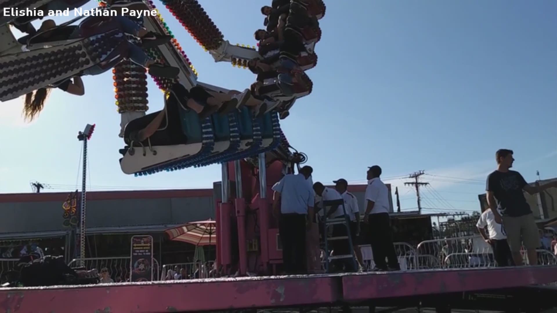 Witness video captures 19 trapped on broken ride at Washington State ...