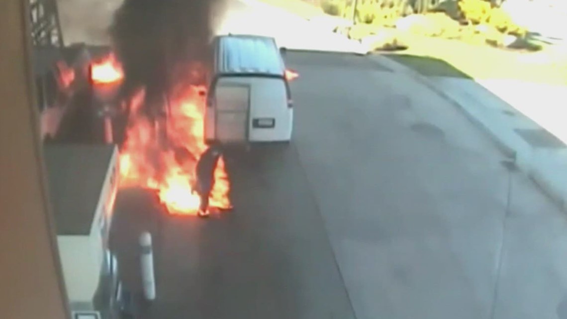 Video released of gas station arson in Sequim prior to crash involving ...