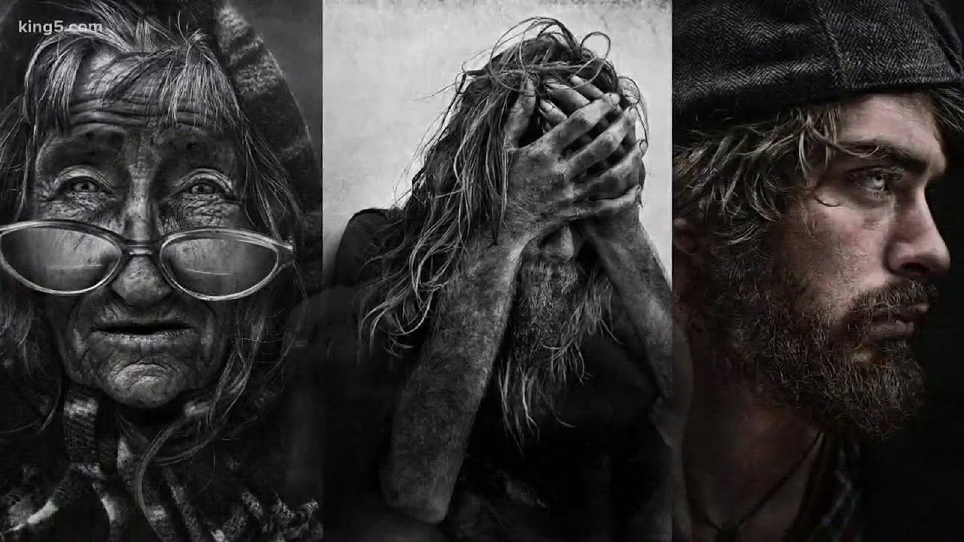 Faces of homelessness displayed on Seattle buildings | king5.com