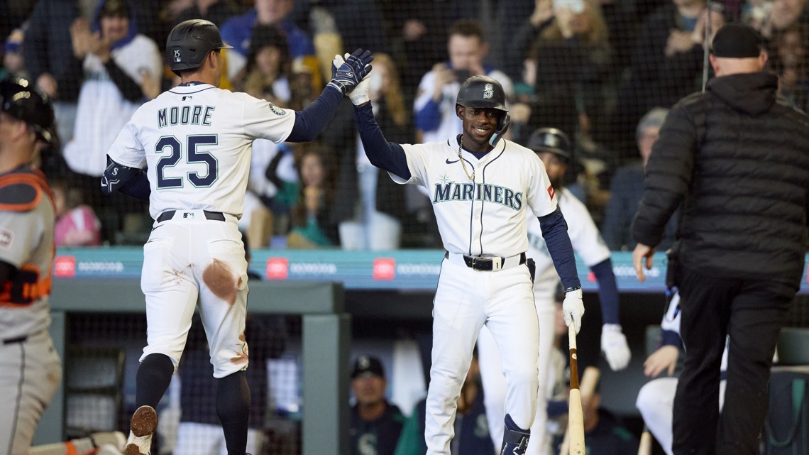 Robles, Moore provide offense, Castillo bests Skubal in Mariners' 3-2 ...