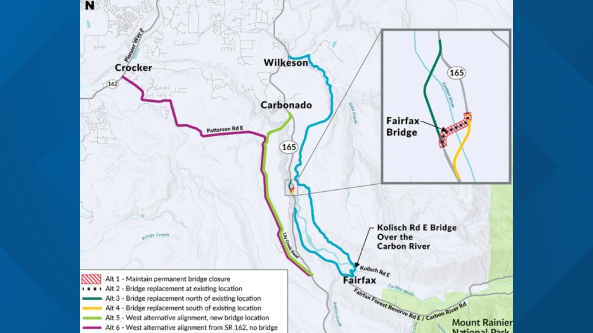 WSDOT seeks public input on SR 165 bridge at Carbon River | king5.com