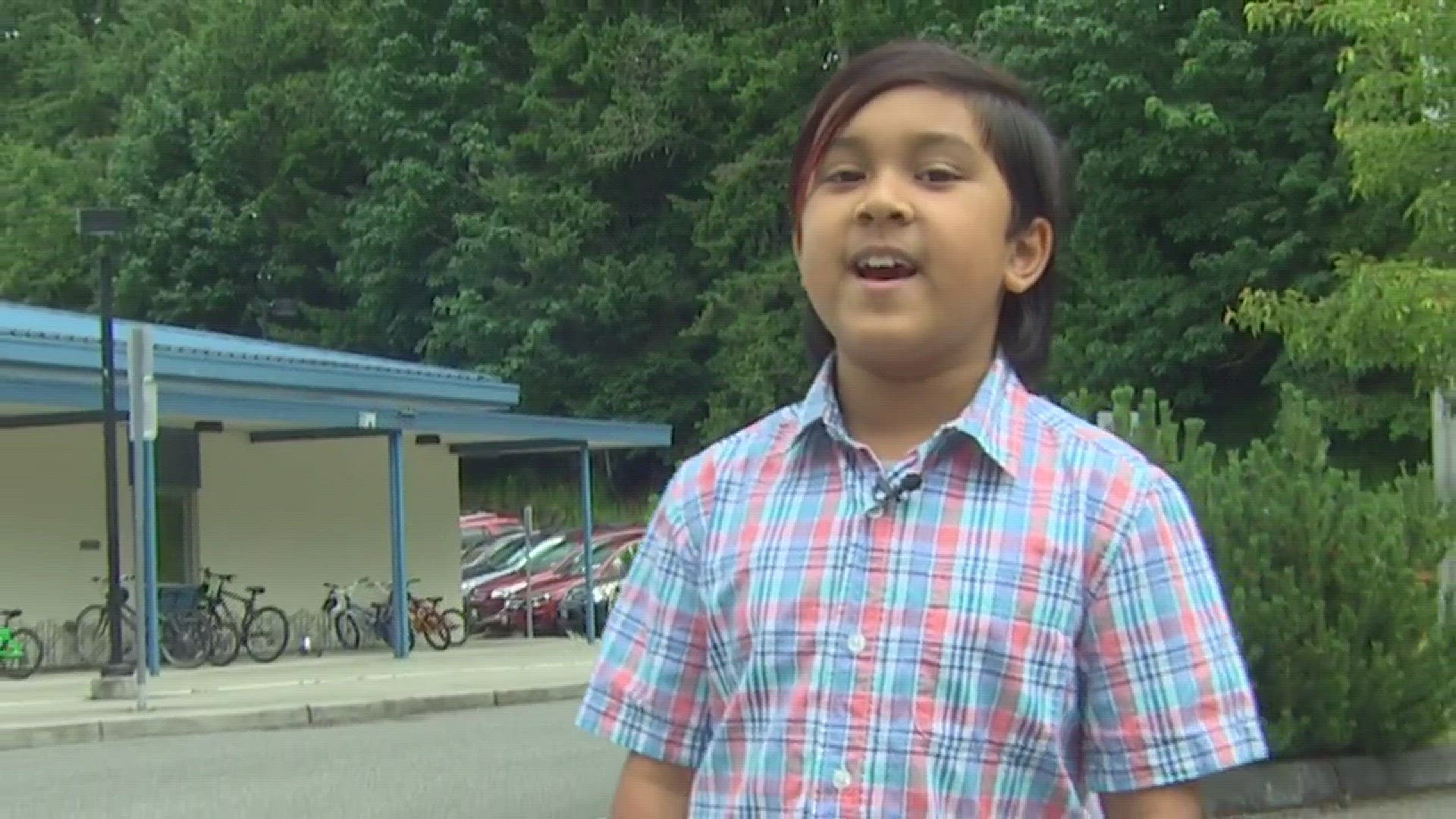 8-year-old singer wows with National Anthem | king5.com