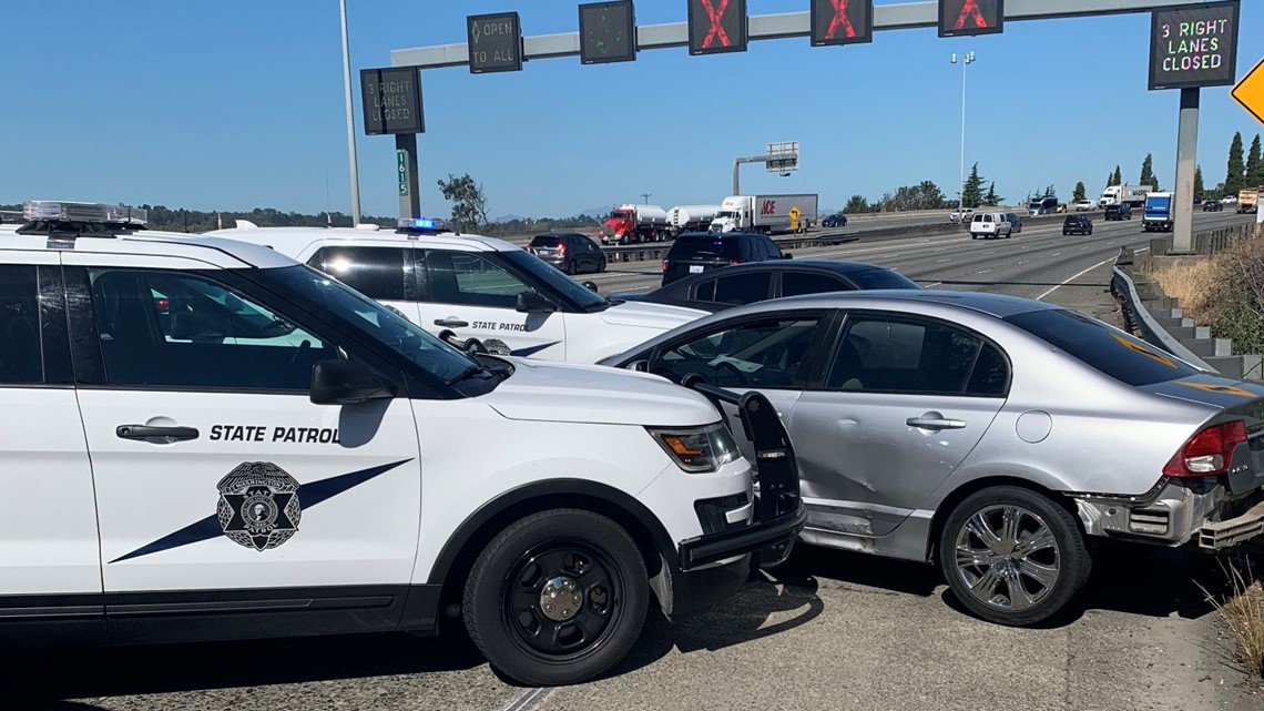 High-speed police pursuit ends in PIT maneuver on I-5 in Seattle ...