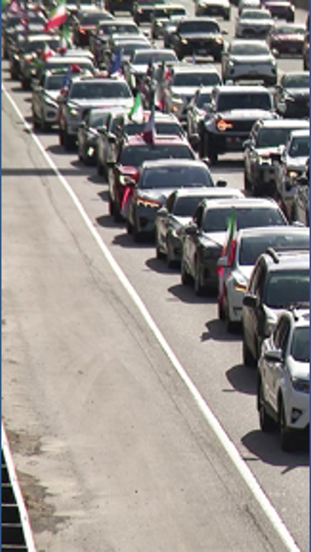 Hundreds of cars rally on Seattle-area freeways in support of US ...