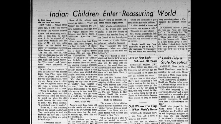 Dark history of the Indian Adoption Project | king5.com