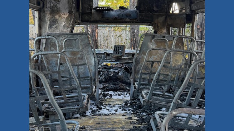 Grace Academy bus destroyed after attempted gas theft sparks fire in ...