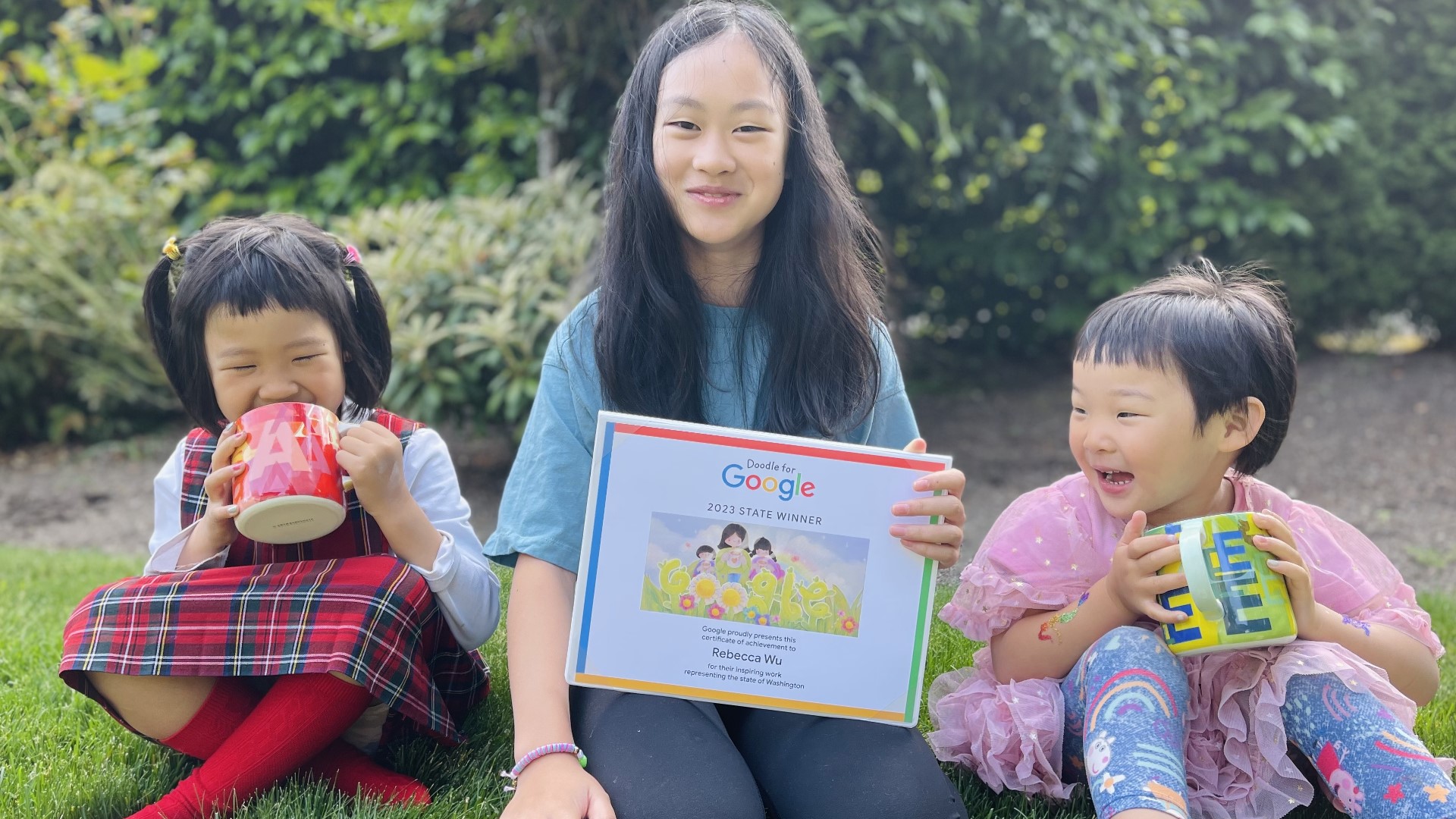 Bellevue 7th grader wins national Google Doodle contest | king5.com