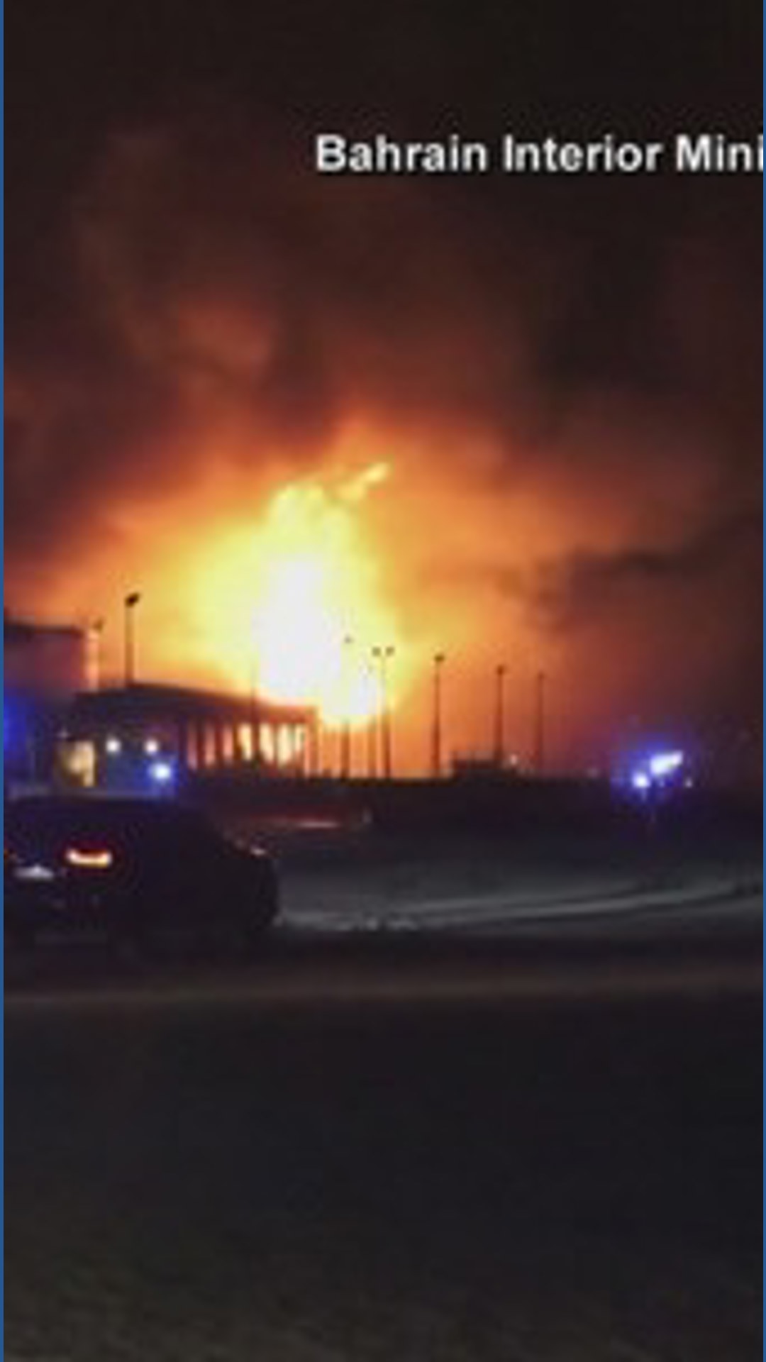 Fuel depot on fire in Bahrain after Iranian strike | king5.com