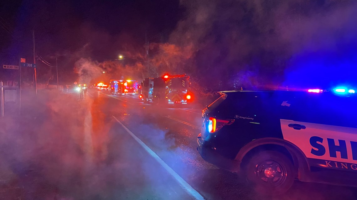 Body found after fire in Auburn trailer home near Lake Dolloff | king5.com