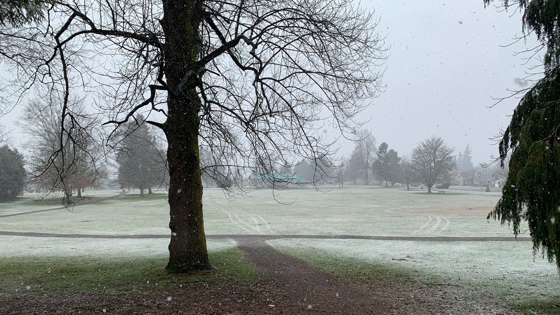 Wet snow in areas of Western Washington Sunday morning | king5.com