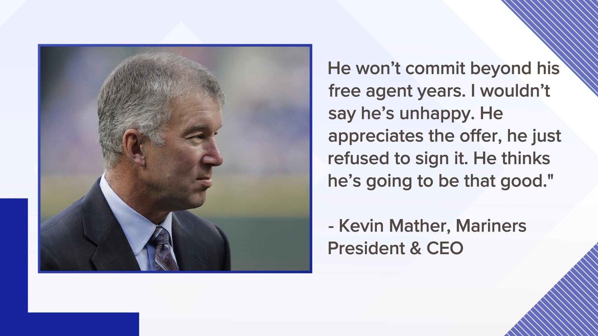 Mariners CEO Kevin Mather talks candidly with Bellevue Rotary Club ...
