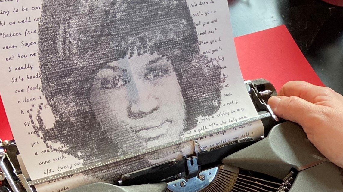 Bellevue artist makes incredible portraits using vintage typewriters ...