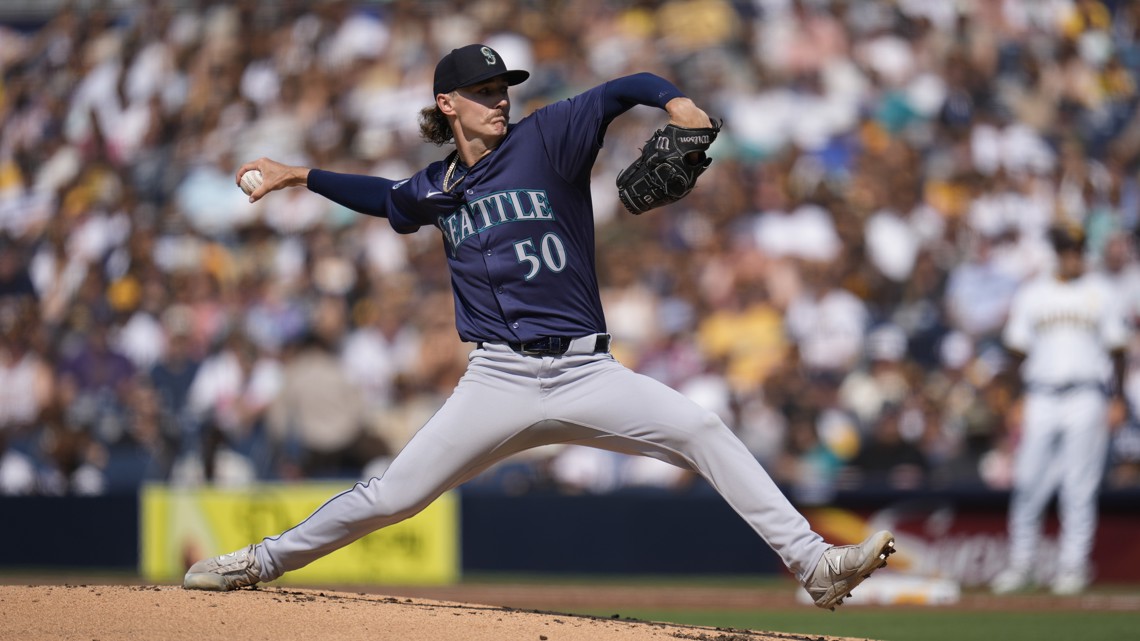 Miller throws 6 innings, Rodríguez makes defensive gem in Mariners' 2-0 ...