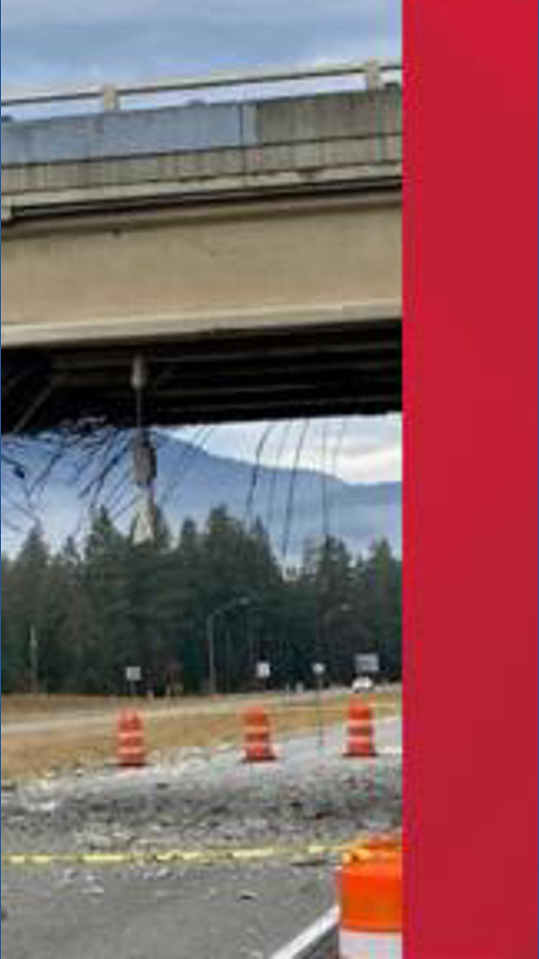Demolition of damaged I-90 overpass near Cle Elum begins | king5.com