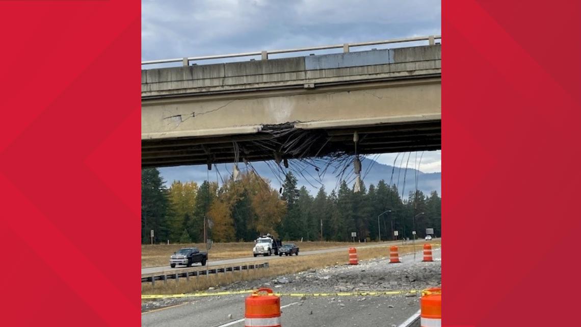 Demolition of damaged I-90 overpass near Cle Elum begins | king5.com