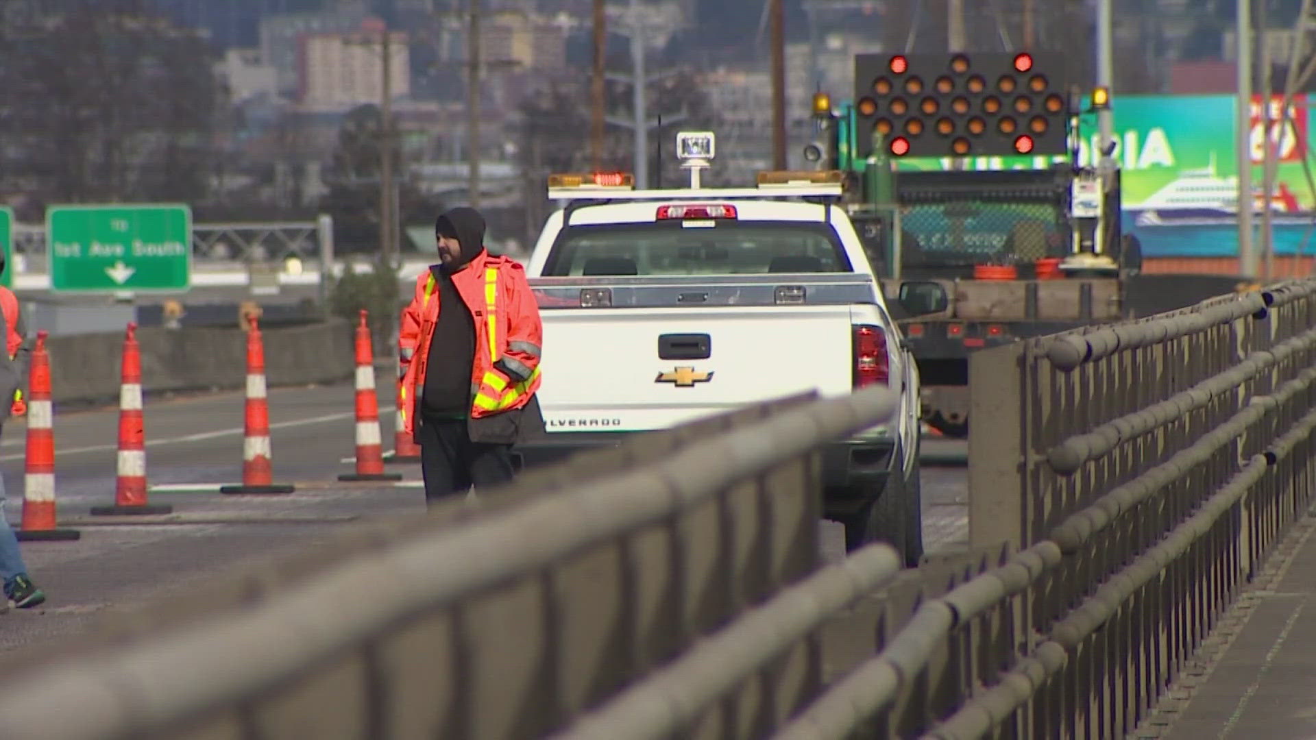 Seattle's 1st Ave S Bridge lanes to close for 3 days for emergency ...