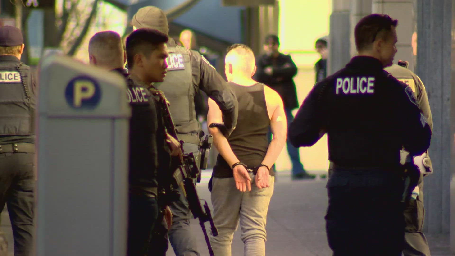 Armed standoff ends in arrest near Pike Place Market | king5.com