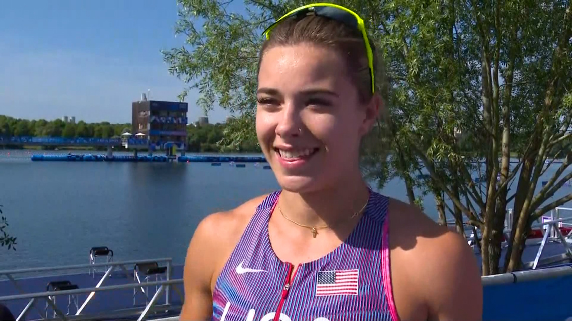 Nevin Harrison on her first race of the 2024 Olympics | king5.com