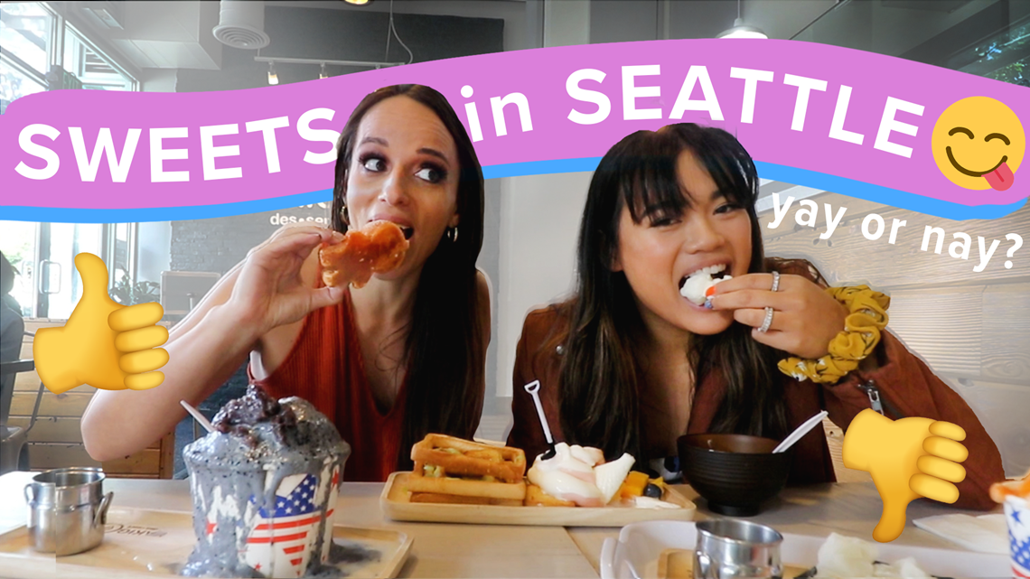 Trying 4 VIRAL DESSERT spots in Seattle! | Local Lens Seattle | king5.com