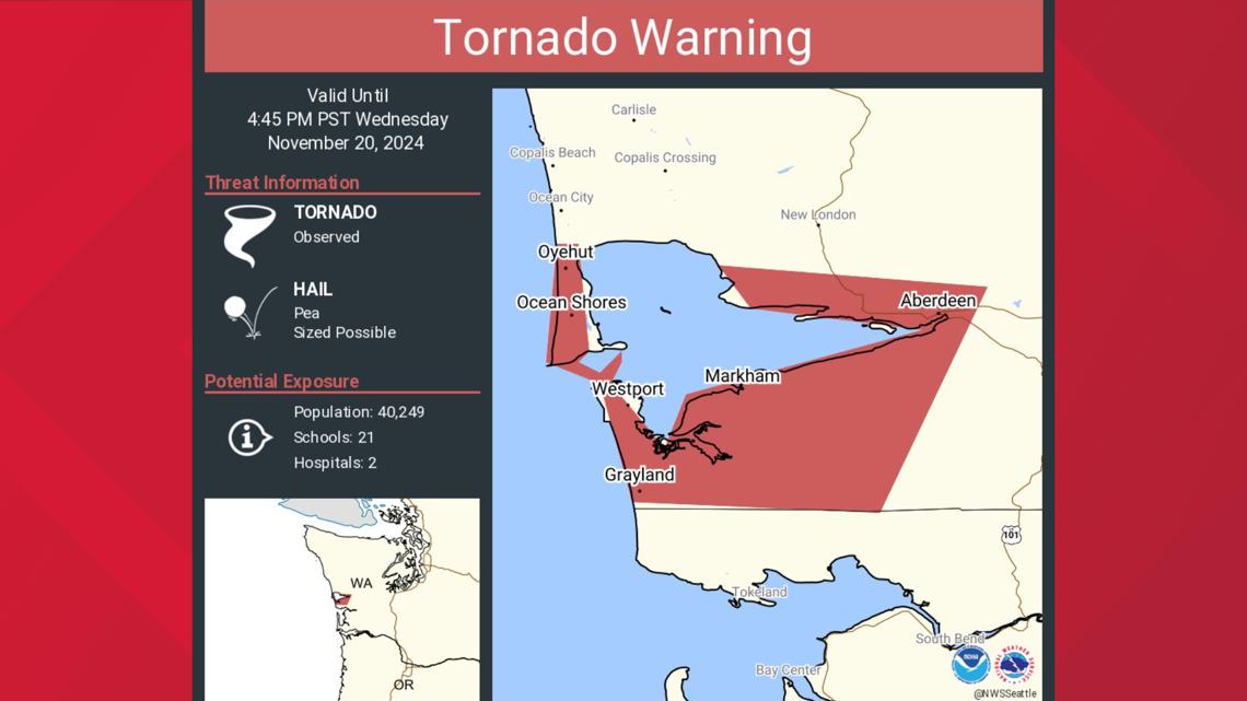 Tornado Warning connected to bomb cyclone expires for SW Washington ...