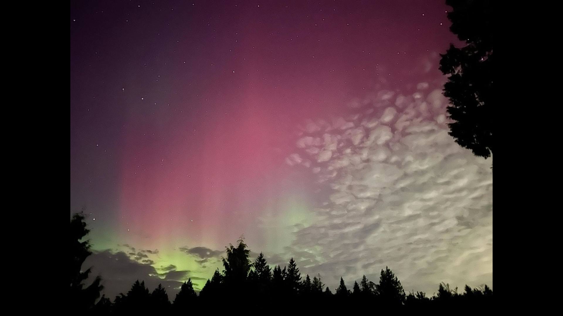 Northern lights shine over Washington Monday night | king5.com