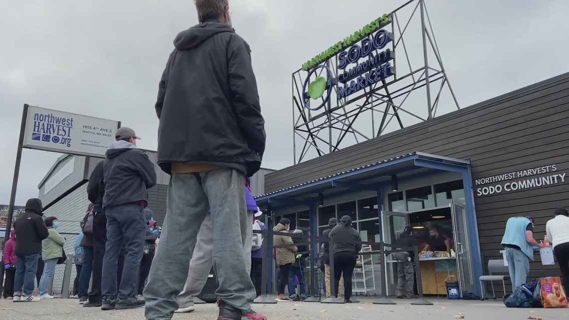 Shipping backlog leading to less supply at food banks in western ...