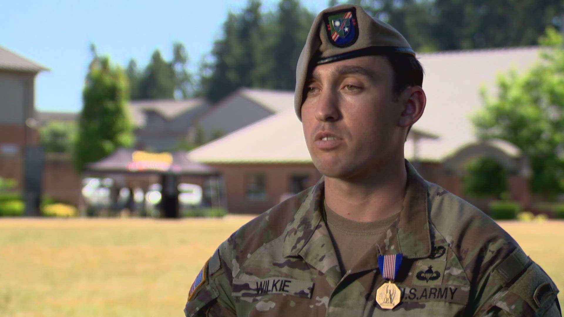 Army Ranger Callum Wilkie awarded the Soldier's Medal | king5.com