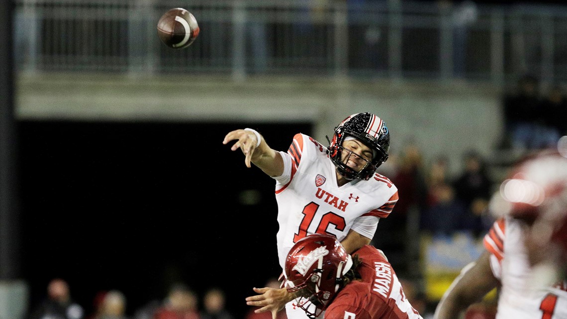 Bryson Barnes leads No. 14 Utah past Washington State, 21-17 | king5.com
