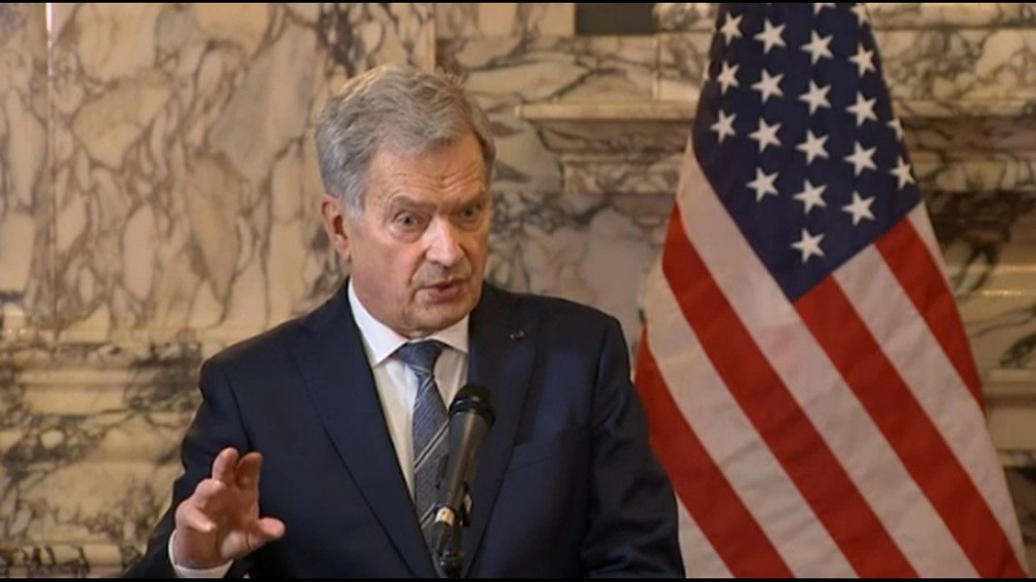 Finland President Sauli Niinistö visits Washington state | king5.com