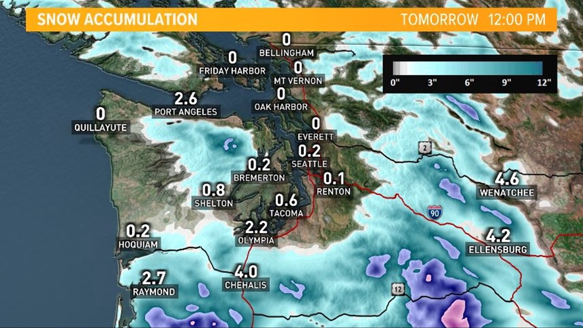 Snow possible in Seattle area lowlands this weekend | king5.com