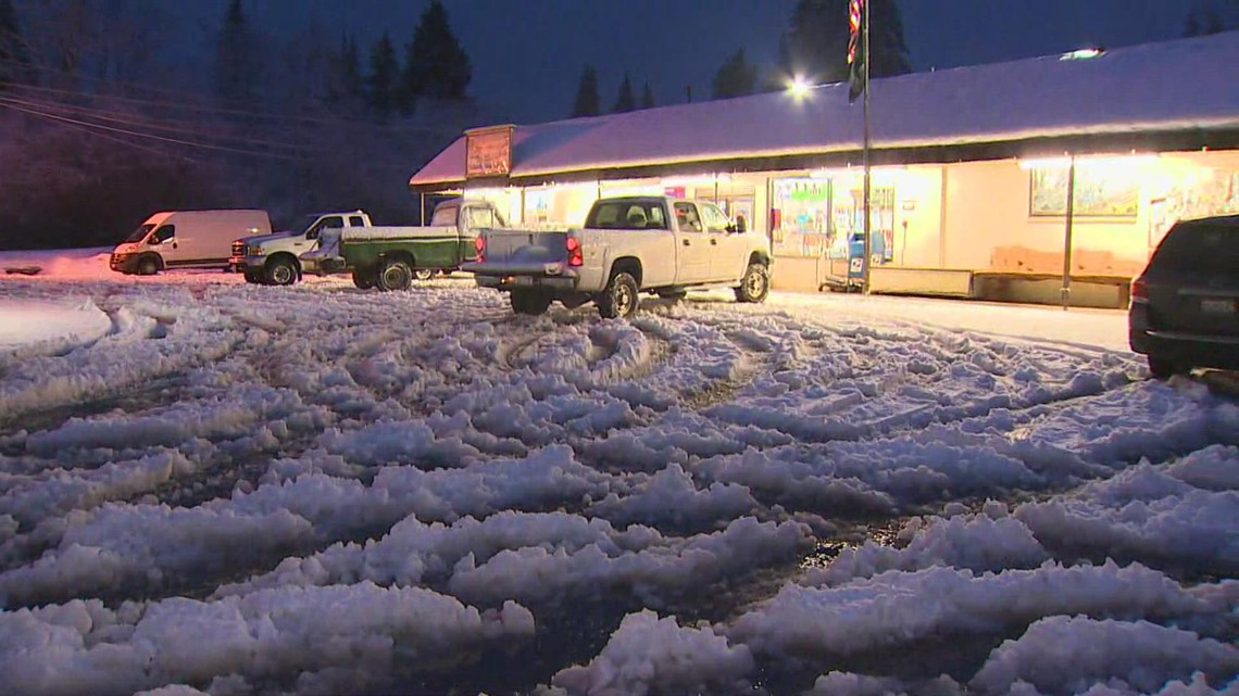 Winter weather impacting travel across the Puget Sound region Monday ...