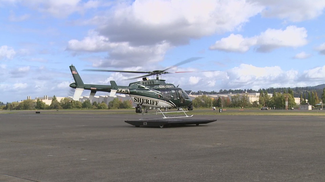 King County Sherriff's Office unveils new Guardian One helicopter ...