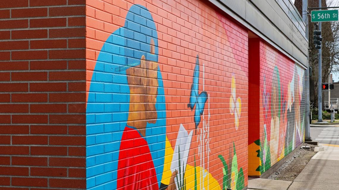 South Tacoma Library diversity mural defaced with racist graffiti ...