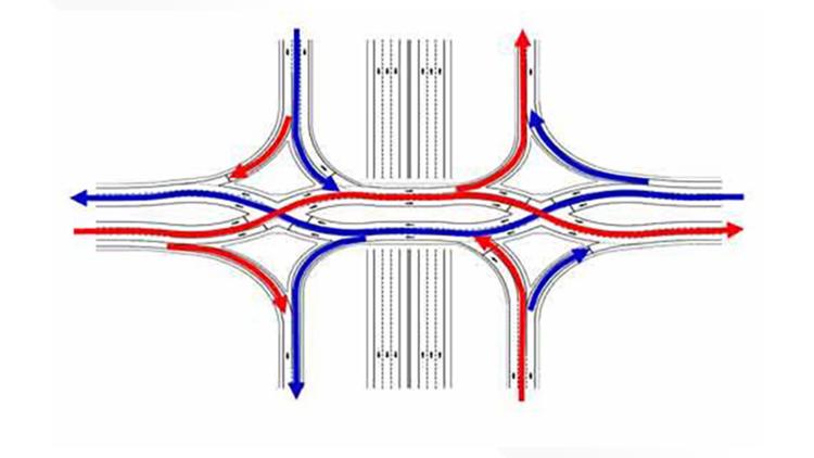 Washington opens second diverging diamond interchange | king5.com