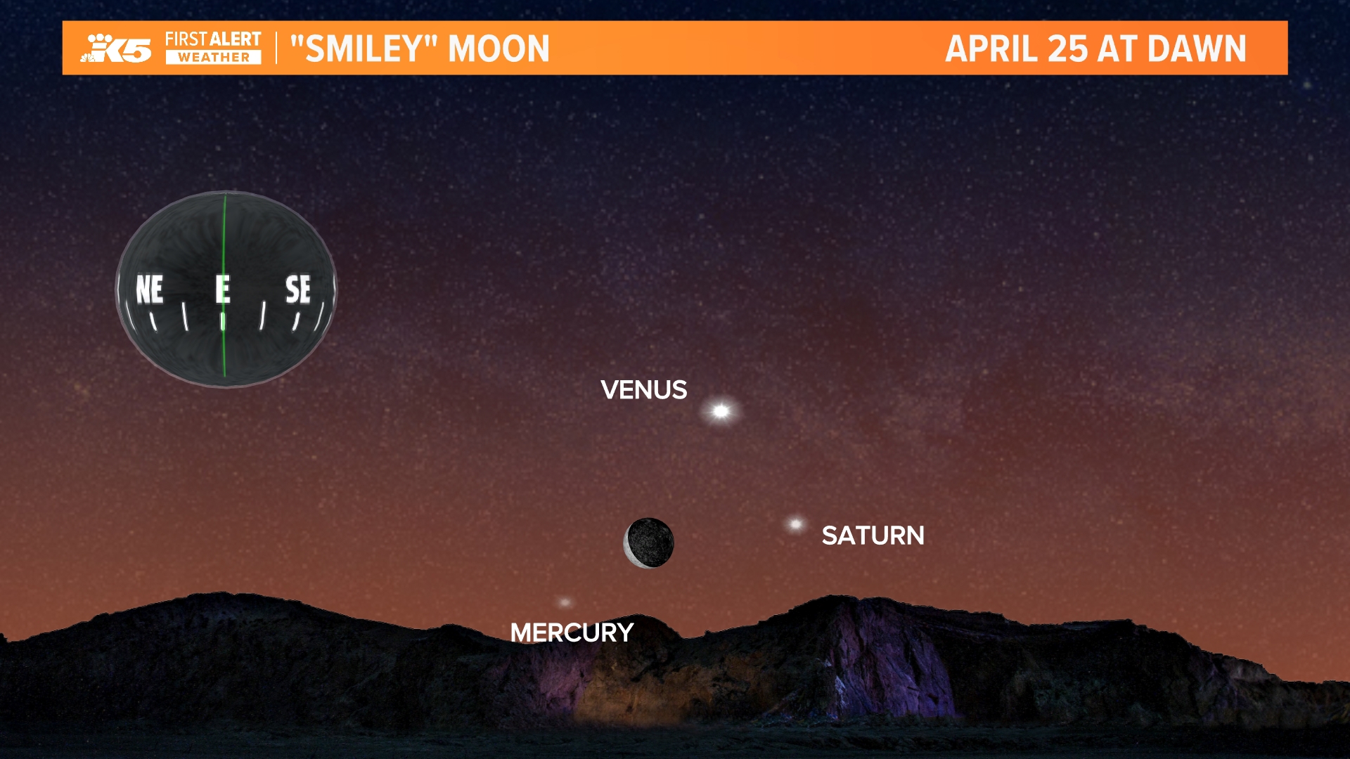 Western Washington sees smiley moon Friday morning | king5.com