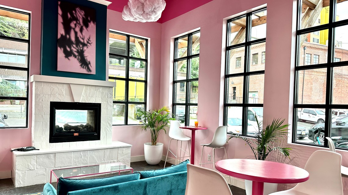 Lula Coffee in Seattle blends vibrant drinks with the color pink ...