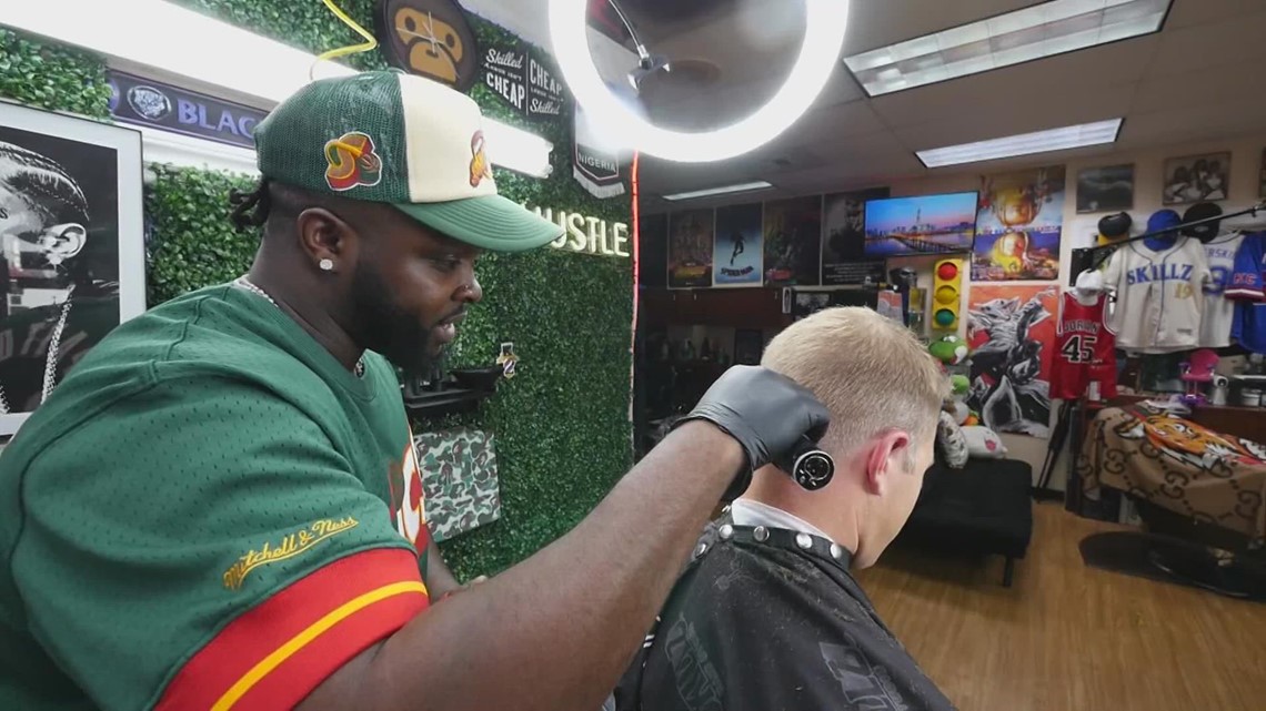 KING 5 anchor gets Mariners' logo shaved in head | king5.com
